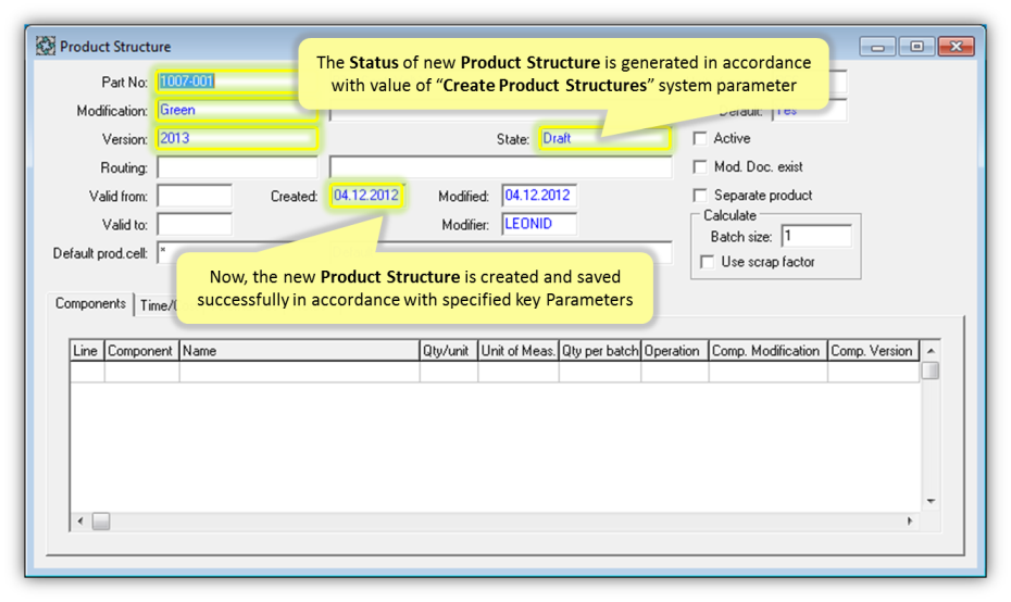ProdMaster | How to create new Product Structure